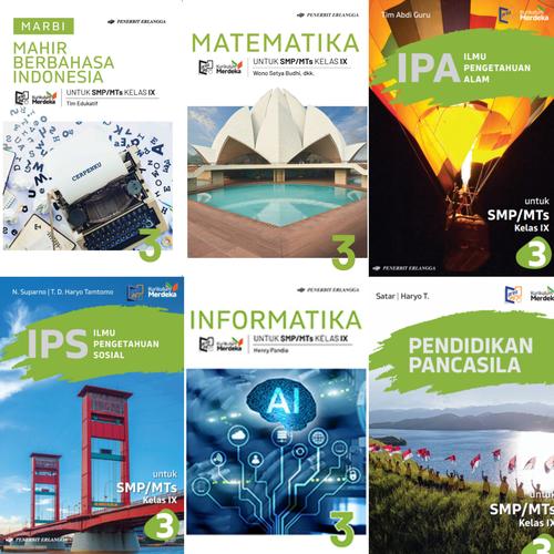 Jual BUKU PAKET KURIKULUM MERDEKA UNTUK SMP/MTS KELAS 9 PENERBIT ERLANGGA - Mardika B Jawa ...
