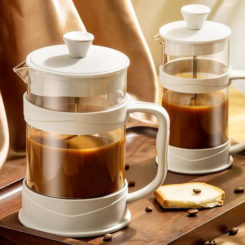 Jual Household French Press Coffee Pot Stainless Steel Glass Coffee ...