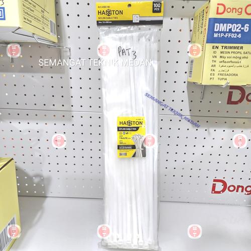 Jual KABEL TIE NYLON NILON TIES IKAT KABEL 7,6mm x 50cm HASSTON 4580 ...