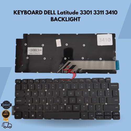 Jual Keyboard Dell Latitude 3301 3311 3410 Black with Backlight - Kota ...