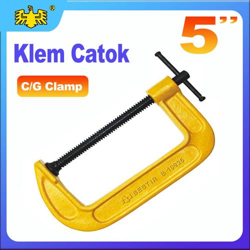 Jual C/G Clamp Set Klem Catok Alat Jepit Meja Heavy Duty Klem 5" Inch ...
