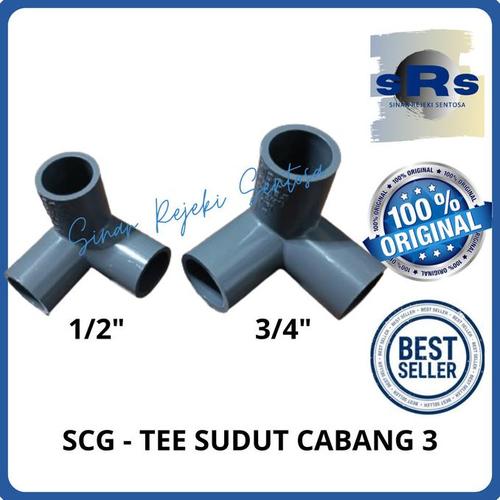 Jual SCG FITTING PIPA PVCSAMBUNGAN PIPA PVC TEE SUDUT CABANG 3 - 1/2 ...