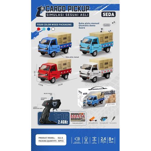 Jual MAINAN MOBIL REMOTE KONTROL TRUK CARGO SUZUKI CARRY PICK UP RC CAR ...