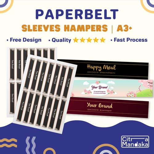 Jual Paperbelt Custom Hampers A3 | Paper Belt Custom Box | Paper Sleeve ...