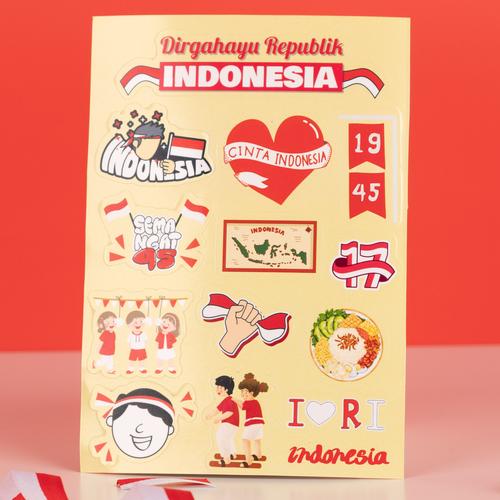 Jual Stiker / Sticker Scrapbook Kemerdekaan HUT RI 17 Agustus - Kuning ...