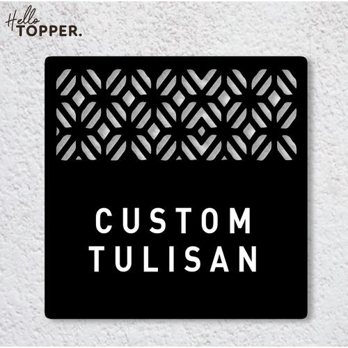 Jual Custom Tulisan Sign Board Acrylic Kotak Motif Akrilik UV Print ...