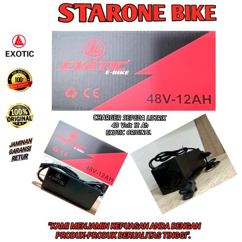 Jual SMART CHARGER Sepeda Listrik Pacific 48 Volt 12 AH Exotic Universal Original - Kab. Serang ...
