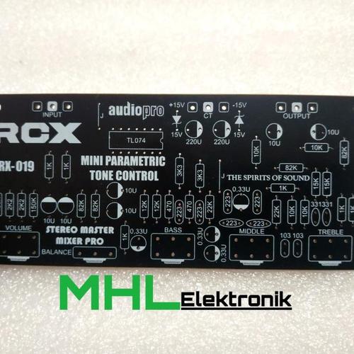 Jual PCB Tone Control Stereo Mini Parametrik Tone Control Elite RX 019 ...
