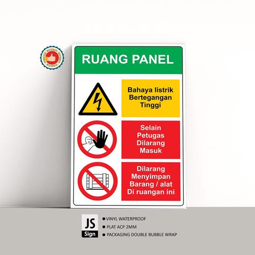 Jual SAFETY SIGN K3 - RUANG PANEL + PLAT 2MM - L(60x40cm) - Kab. Malang ...