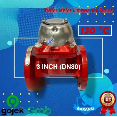 Jual FLOW METER LIMBAH 3 INCH 80MM - FLOW METER AIR PANAS 130 DERAJAT 3 ...