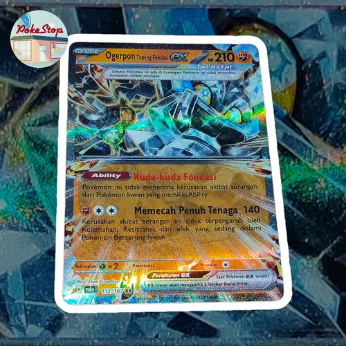Jual Ogerpon Topeng Fondasi ex RR SV6S 112/167 Kartu Pokemon TCG Indonesia - Kota Surabaya ...