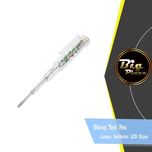 Promo Obeng Test Pen Minus Lampu Indikator LED Hijau Tespen Sensor ...