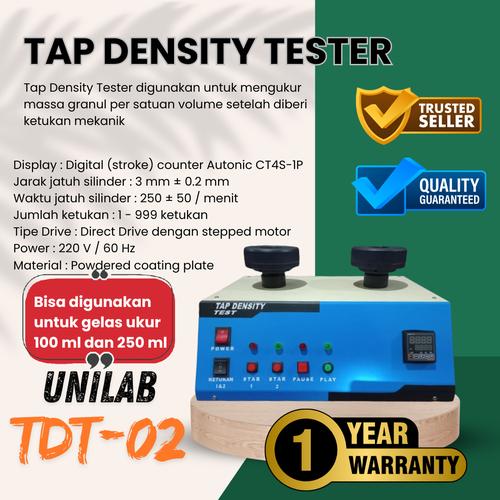 Promo Tap Density Tester kemampatan granul powder uji pengetapan 2 ...