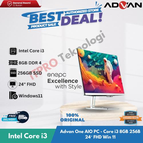 Promo Advan All In One PC AIO OnePC Intel i3 8+256GB/ i5 8+512GB ...