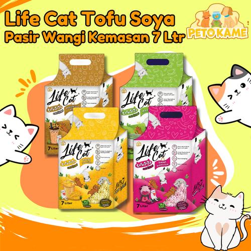 Jual LIFE CAT TOFU SOYA 7 Liter | Pasir Kucing Wangi - Matcha, LIFECAT ...