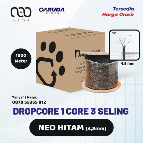 Jual Dropcore (Black) Neolink 1 core 3 seling - Fiber Optic Cable - Kab ...