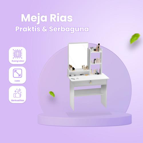 Jual ORANGE KEREN - Rak Meja Rias Desain Minimalis Dengan Cermin Dan ...