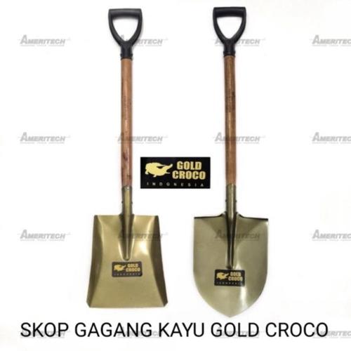 Jual Sekop pasir gagang kayu rata dan runcing Skop tanah Skop taman ...