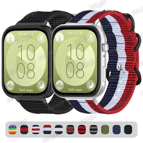 Promo Tali Strap Kanvas Nato Jam Tangan Smartwatch Huawei Watch Fit 3 ...