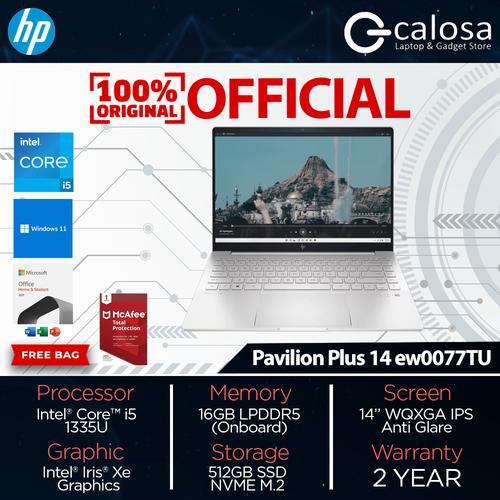 Jual HP Pavilion Plus 14-ew0079TU/ew0077TU/ew0078TU i5-1335U 16GB 512GB 14″ WQXGA/W11 OHS 2021 ...