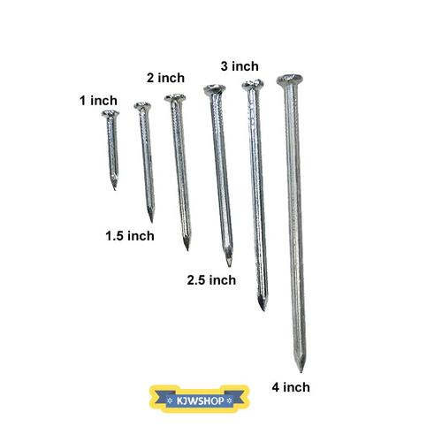 Jual Paku Beton Putih Tembok Cor Concrete Nail Gantungan Baju Paku Eceran - 2 inch - Kota ...