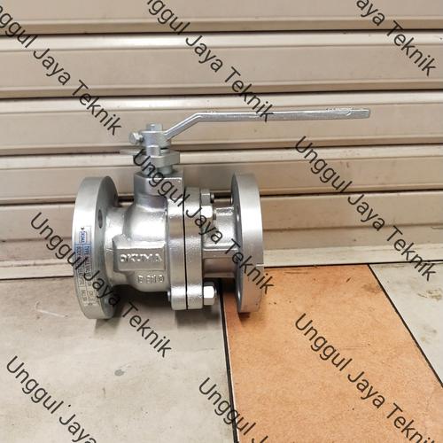 Jual Ball Valve 2" Inch DN 50 Cast Iron Flange JIS 10K Stop Kran Besi ...