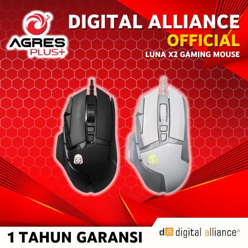 Promo DIGITAL ALLIANCE Luna X2 RGB Pixart 3327 Huano Mouse Gaming ...
