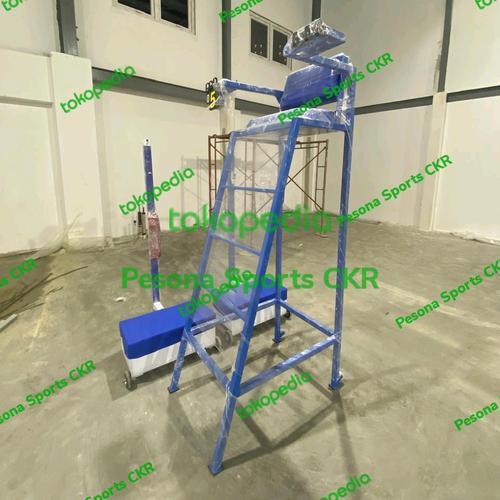 Jual 1 paket tiang net badminton & kursi wasit free net + skor - Kab ...