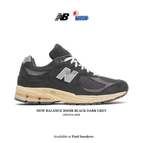 Jual Sepatu Sneakers Pria NEW BALANCE 2002R BLACK DARK GREY ORIGINAL ...