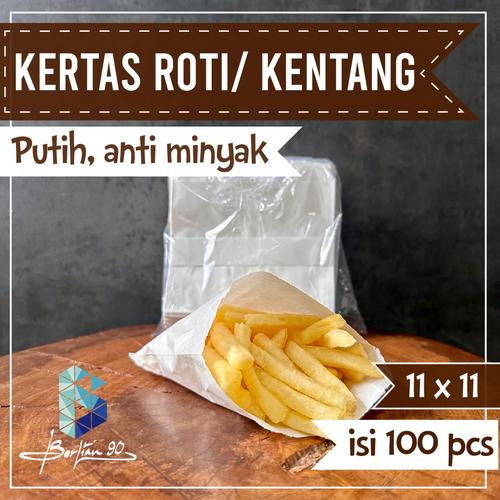 Jual Paper Bag Kentang Goreng / Kertas Kentang Goreng 11 x 11 / Kantong ...