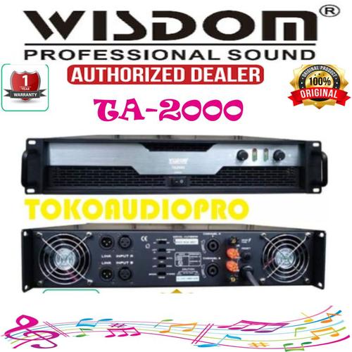 Jual wisdom ta2000 ta-2000 ta 2000 power amplifier - Jakarta Pusat ...