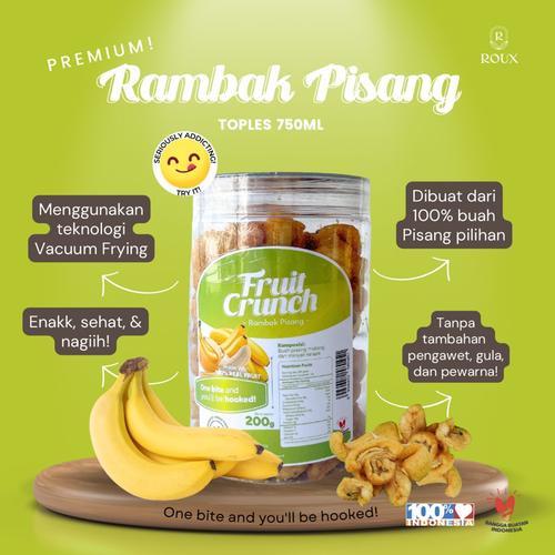 Promo FRUIT CRUNCH RAMBAK BUAH PISANG PREMIUM TOPLES 750 ml ENAK SEHAT ...