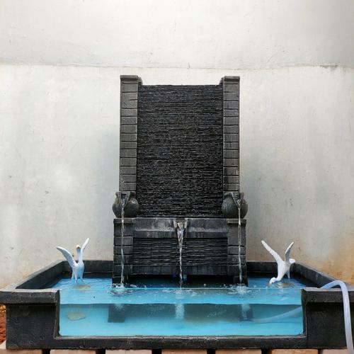Jual kolam air mancur taman minimalis / kolam ikan kaca portable ...