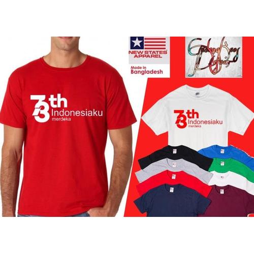 Jual Kaos Baju Indonesia Merdeka Dirgahayu 73 Tahun HUT RI 17 Agustusan ...