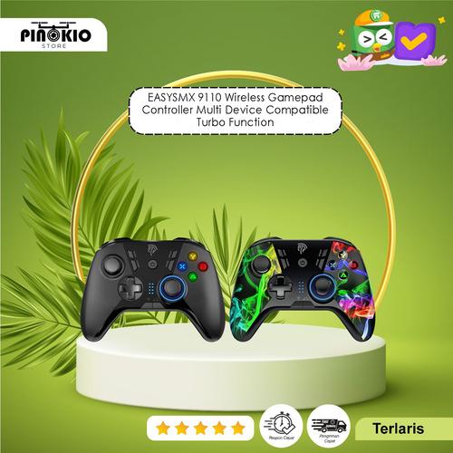 Jual EASYSMX 9110 Wireless Gamepad Controller Multi Device Compatible Turbo Function - Black ...