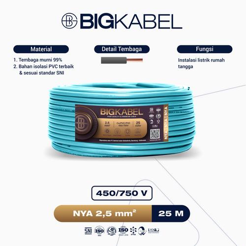 Jual BIG Kabel NYA 2.5mm - 50 meters (Blue/Biru) - Kota Cimahi - BIG ...