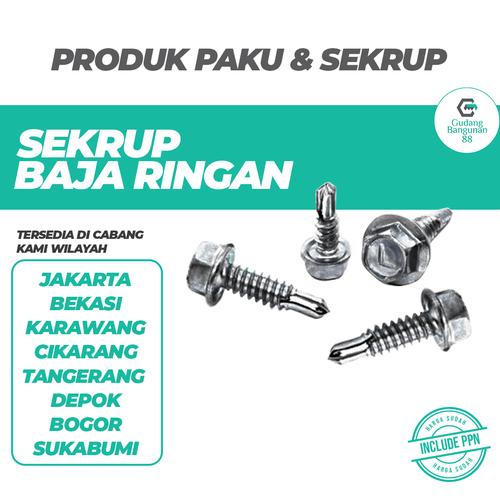 Jual SEKRUP BAJA RINGAN 10x19 SKRUP BAJA RINGAN MOONLION 1000 PCS - PER ...
