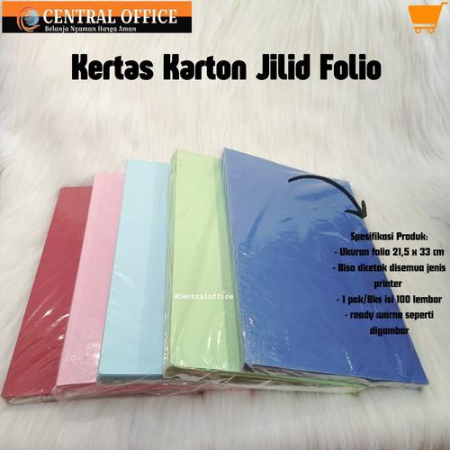 Jual Kertas Karton Jilid/Kertas Karton Jilid Warna/Kertas Karton Tebal ...