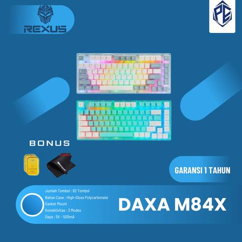 Promo Rexus Daxa M84X / M84-X / M84 X Ultimate Wireless Gaming Keyboard ...