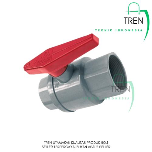 Jual 1'' PVC STOP KRAN BALL VALVE TYPE 2PC BODY UKURAN 1'' INCH ...