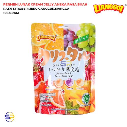 Promo PERMEN LUNAK CREAM JELLY ANEKA RASA BUAH 108 GRAM - LIANGGUI ...