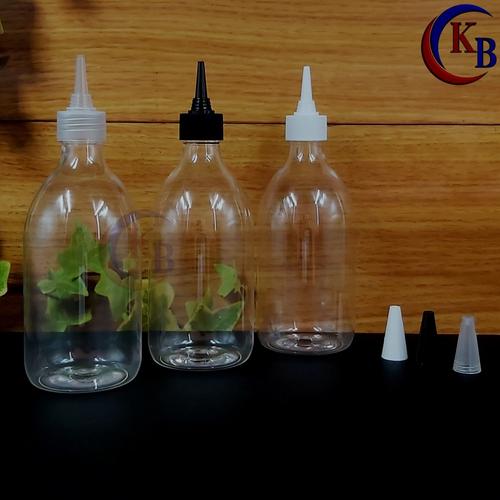 Jual BOTOL KERUCUT 300 ML / BOTOL PET 300ML / KERUCUT NECK 24 - TUTUP ...