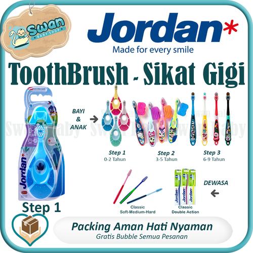 Jual Jordan Sikat Gigi Anak / Toothbrush / Step 1 / Step 2 / Step 3 - DT - Step 1 - Jakarta ...