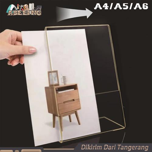 Jual Display Menu Akrilik Stand Menu Akrilik Tempat Brosur Akrilik ...