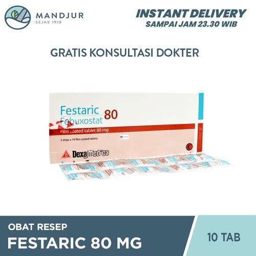 Jual Festaric 80 mg 10 Tablet / Obat Asam Urat / Febuxostat - Jakarta ...