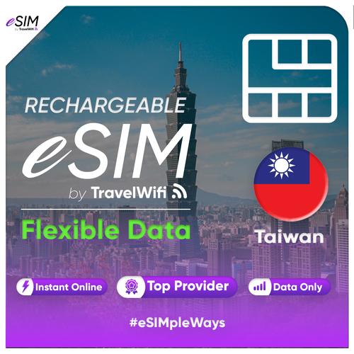 Jual RECHARGEABLE eSIM TAIWAN Flexible Data | TAIWAN Travel eSIM Card | eSIM TAIWAN | eSIM by ...