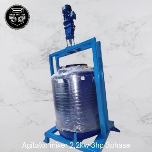 Jual agitator mixer 1,1kw 1,5hp 3phase with Gear box 250rpm tengki ...