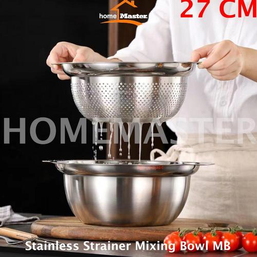 Jual HomeMaster Strainer/Tirisan Mixing Bowl/Baskom/Basin Stainless ...
