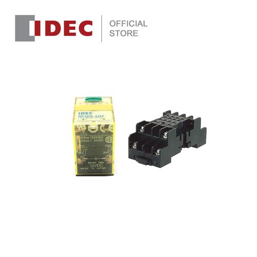 Jual Promo Idec Relay 10A RU2S with Latching Level 2 Pole 8 Kaki socket ...