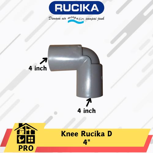 Jual Knee 4 inch RUCIKA [D] Elbow Knie Keni Sambungan Fitting Pipa Pvc ...
